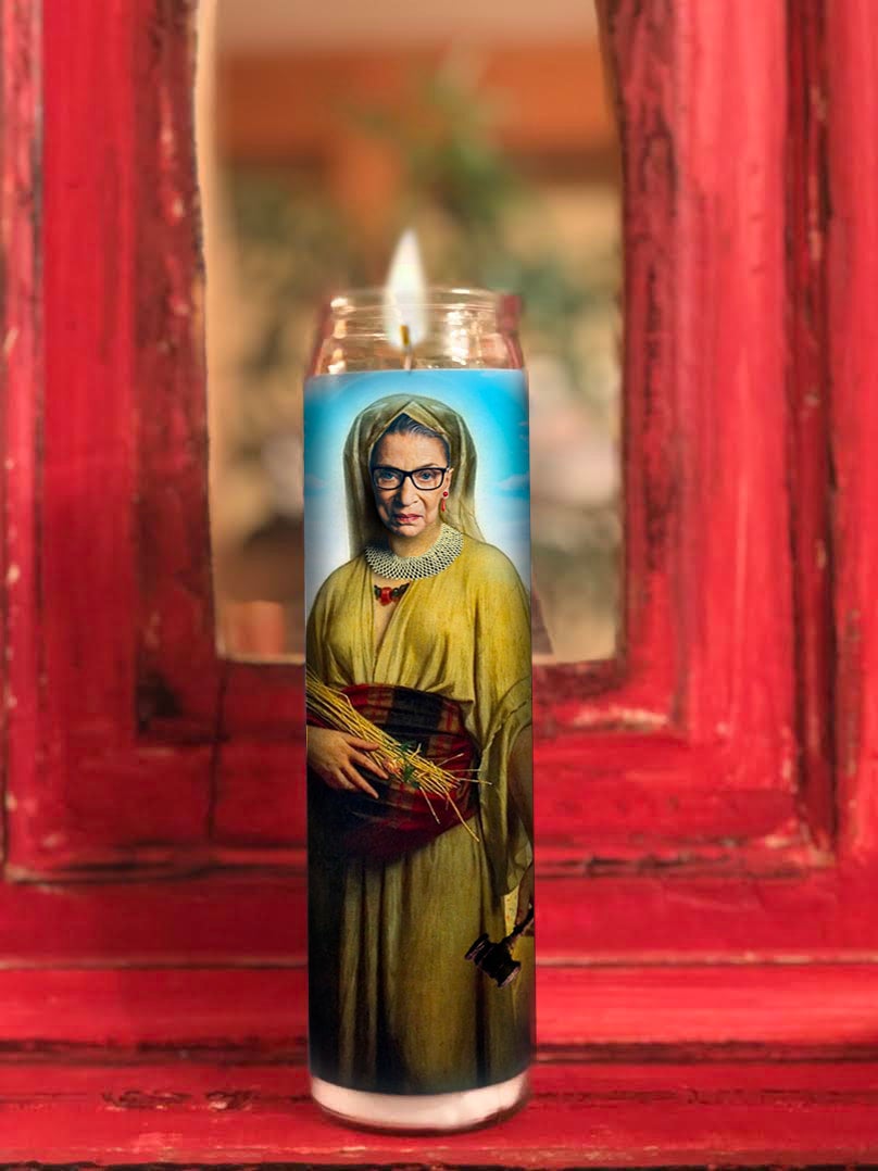 Ruth Bader Ginsberg (RBG) Candle B | Flix Wix Candles